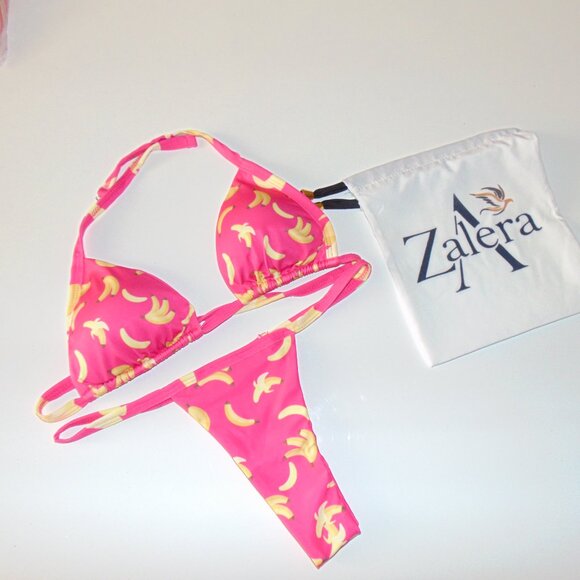 Zalera | Swim | Zalera Brazilian Bikini Thong Banana Print Sizes S M L ...